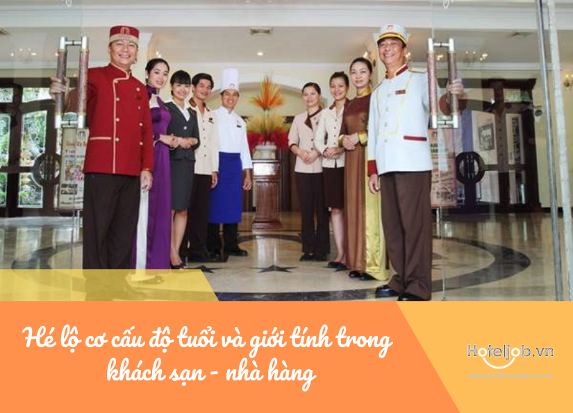 Hé lộ cơ cấu độ tuổi và giới tính trong khách sạn - nhà hàng